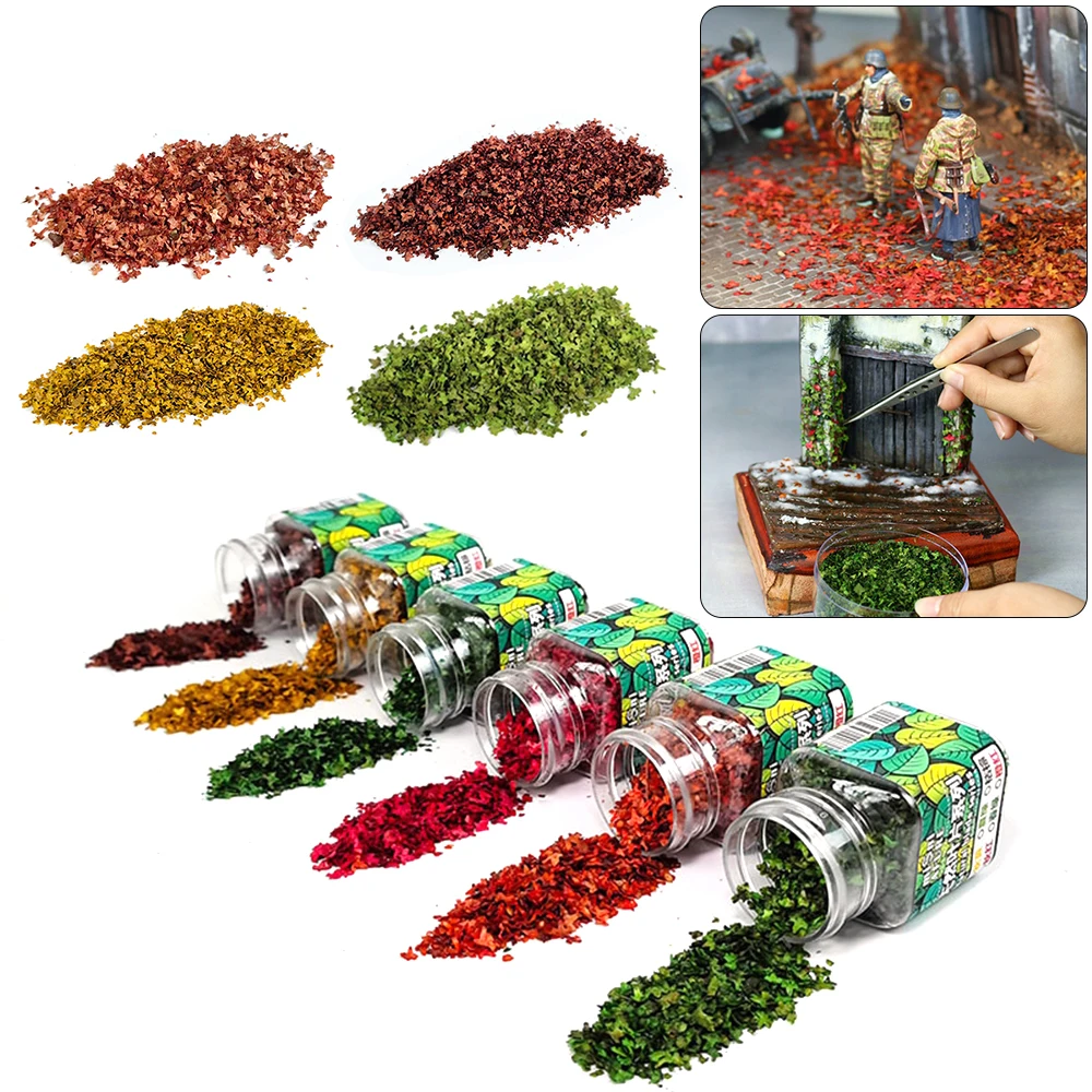 56ml/110ml Simulation Miniature Tree Leaf Model Landscape Leaves Static ...