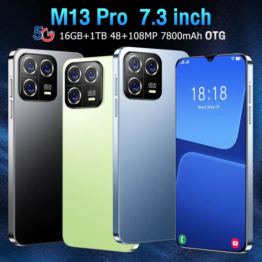 New-M13-Pro-7-3-Inch-HD-Brand-Global-Version-16-1TB-Full-Screen ...