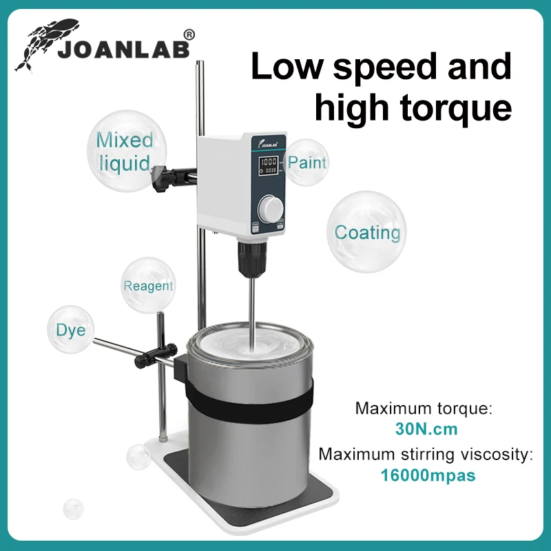 Laboratory-Stirrer-Electric-Stirrer-Digital-Display-Overhead-Stirrer-Mixer-Lab-Equipment-110V-To ...