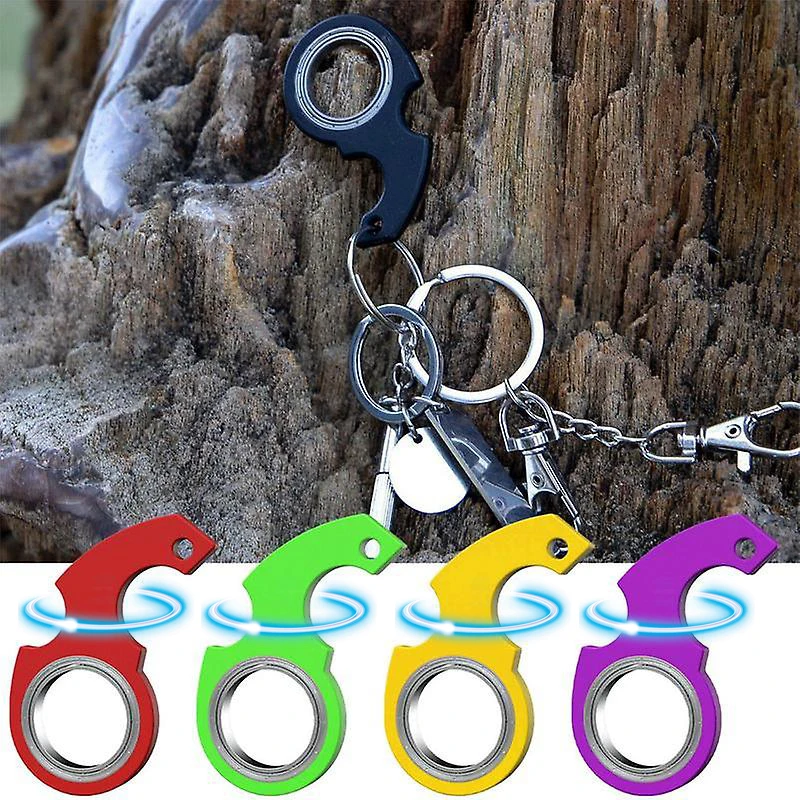 Spinner-Stress-Toy-Metal-idget-Toy-Kid-Fingertip-Spinning-Keyring ...