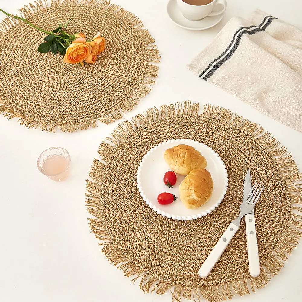 1pc-Table-Placemat-Decorative-Woven-for-Home-Placemat-Place-Mat-Round ...