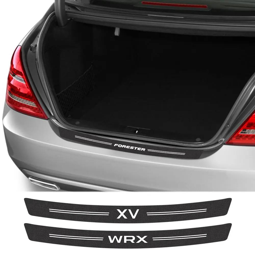 Car-Carbon-Fiber-Stickers-Car-Rear-Bumper-Trunk-Decals-For-Subaru-WRX ...