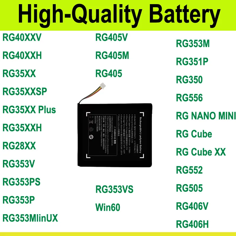 High-Quality Reliable Battery for Anbernic RG350 RG353M RG405M RG405 ...