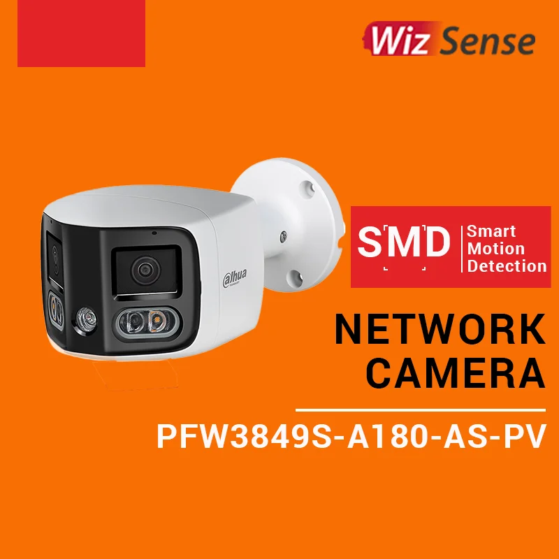Dahua TOIC 180° 2X4MP 4K Security Camera Wizsense Outdoor Waterproof ...