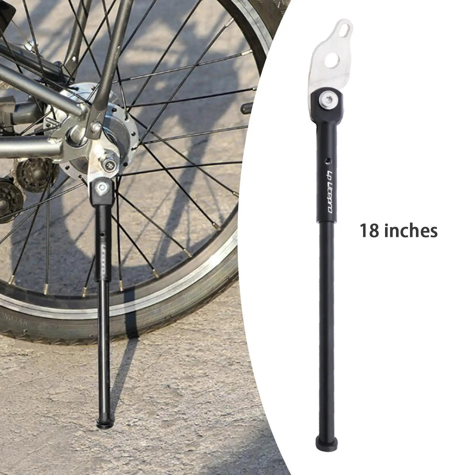 new-Alloy-Folding-Bike-Kickstand-Bicycle-Support-Kick-Stand-Fit-for ...
