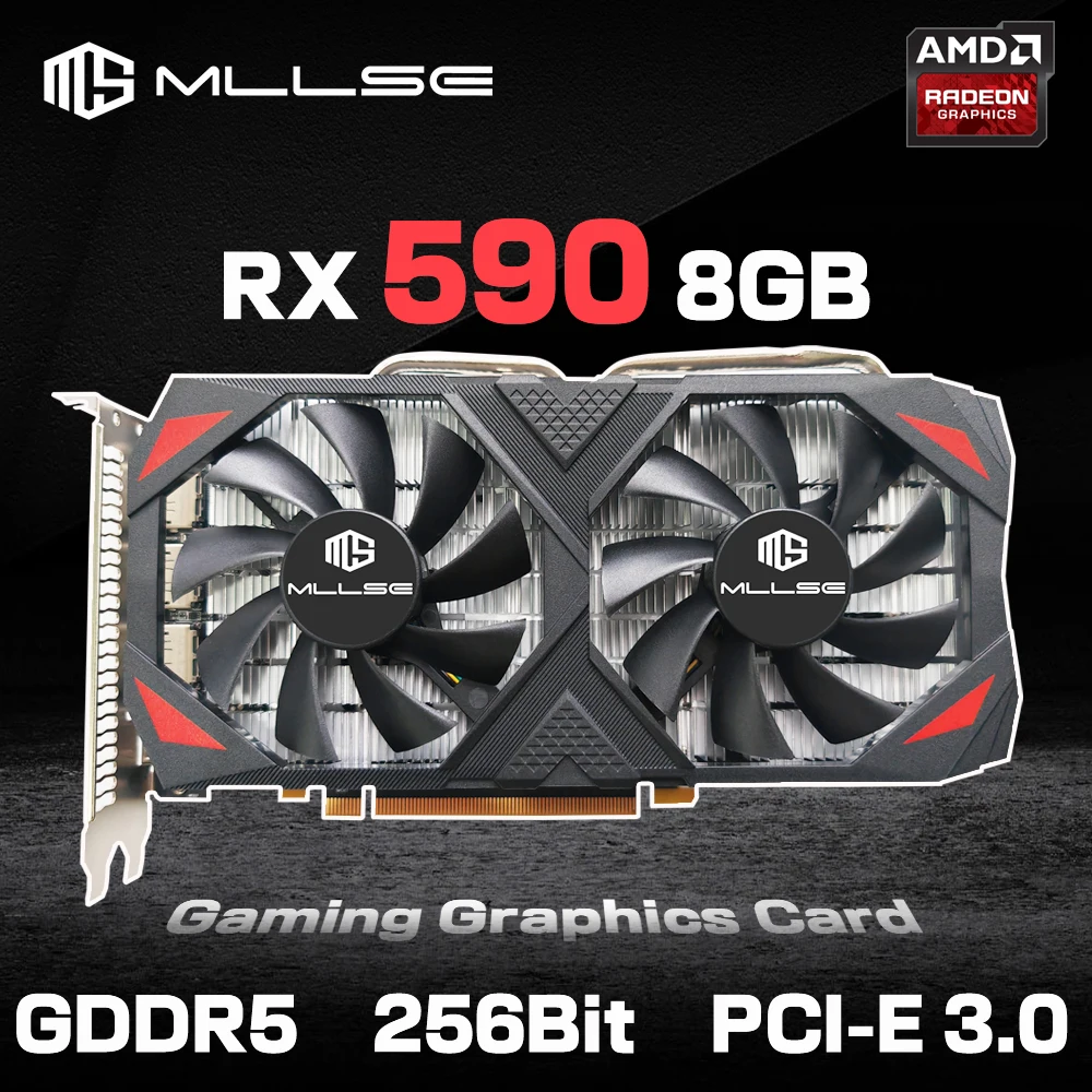 MLLSE-AMD-RX-590-GME-8GB-Gaming-Graphics-Card-Placa-De-Video-GDDR5 ...