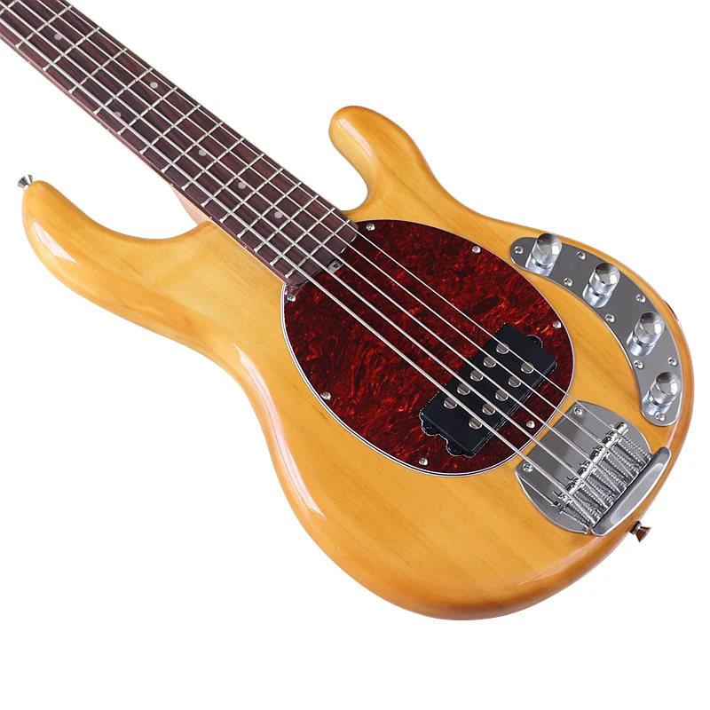 Electric-Bass-Guitar-Active-5-Strings-High-Gloss-Finish-Basswood-Body ...