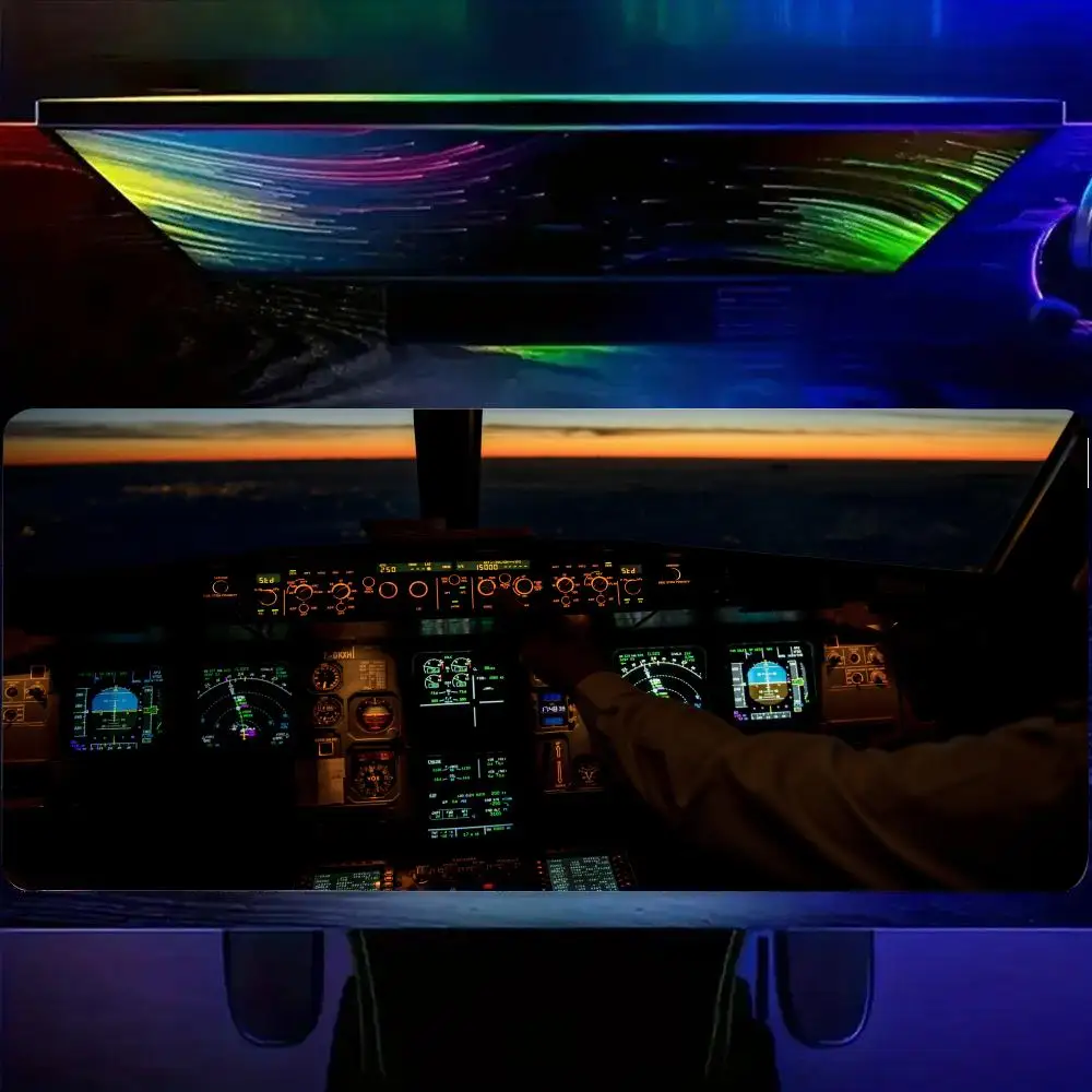 Airplane Cockpit Mouse Pad,flight Simulator Pilot Gift,aviation Game ...