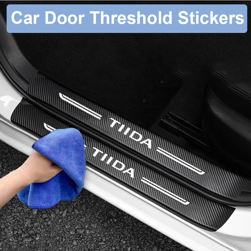 Car-Door-Threshold-Stickers-for-Nissan-Tiida-Logo-Badge-Trunk-Sill ...