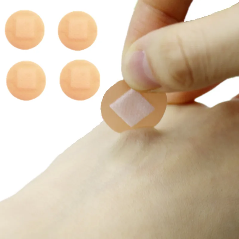 100pcs-set-Round-Circle-Shaped-Band-Aid-Skin-Color-Patches-Wound ...