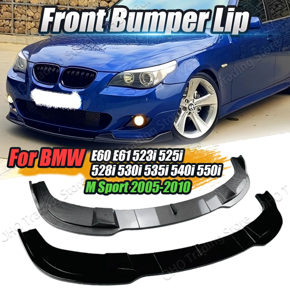 E60-E61-Car-Front-Bumper-Splitter-Lip-Diffuser-Spoiler-Guard-For-BMW ...