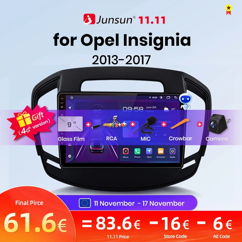 Junsun-V1-Plus-Car-Radio-For-Opel-Insignia-2013-2017-wireless-CarPlay-Android-Auto-car ...