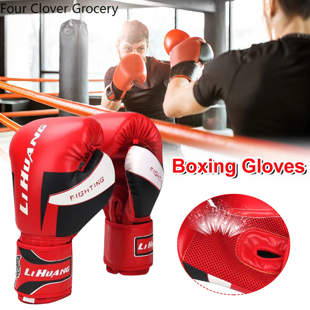 Kick-Boxing-Gloves-For-Men-Women-PU-Karate-Muay-Thai-Guantes-De-Boxeo ...