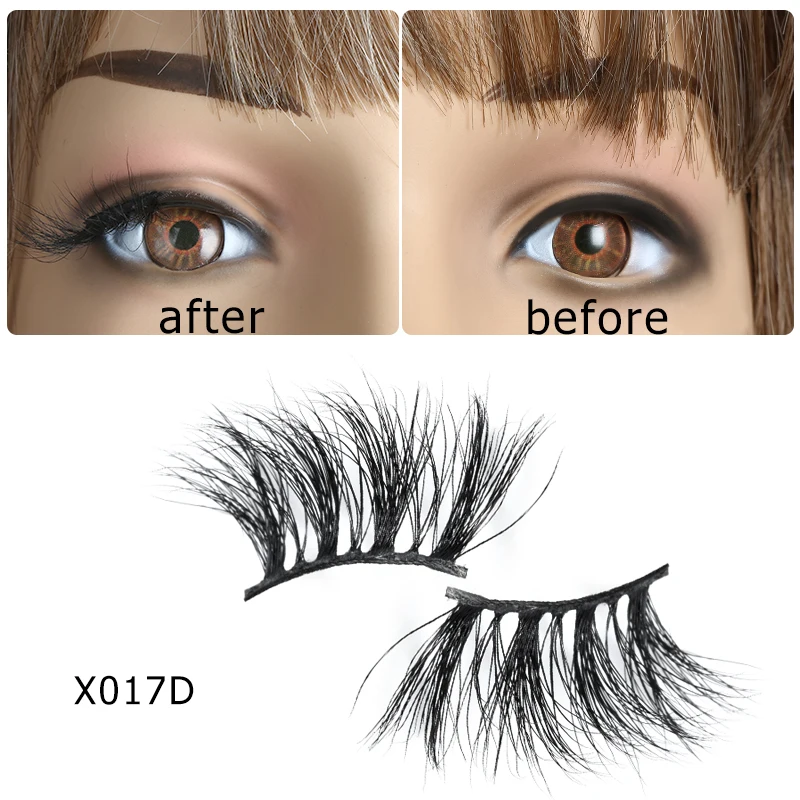 Thick False Eyelashes Before And After
