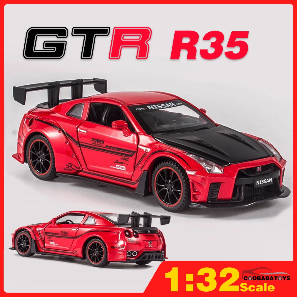 Car Metal Collection Nissan Gtr | Toy Car Diecast Nissan Gtr - Scale 1/ ...