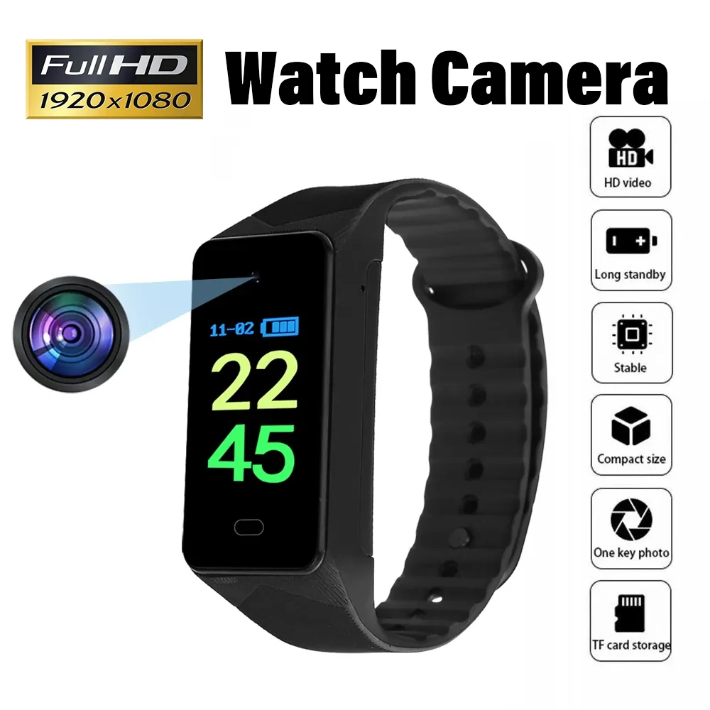 Mini Camera Watch 1080P HD DV Professional Digital Voice Video Recorder ...