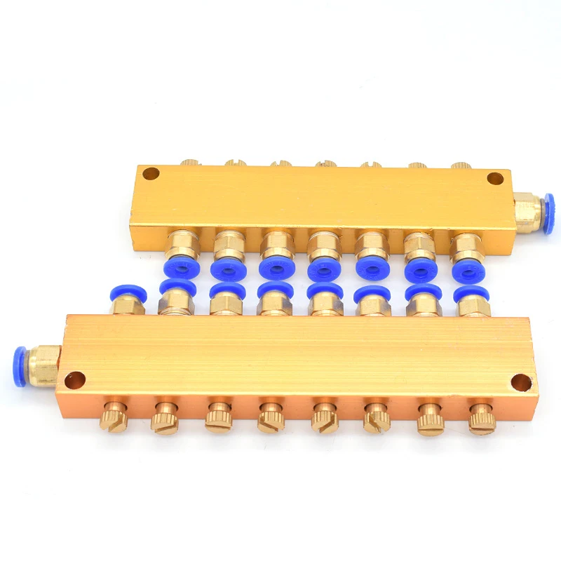 2 3 4 5 6 7 8 9 10 12 Way Lube Oil Piston Distributor Manifold Block ...