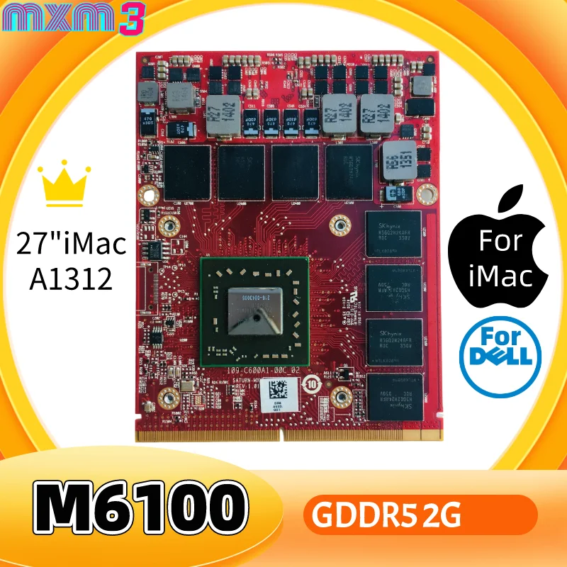 Voor amd firepro m6100 graphi vga videokaart gpu voor imac a1312 ...