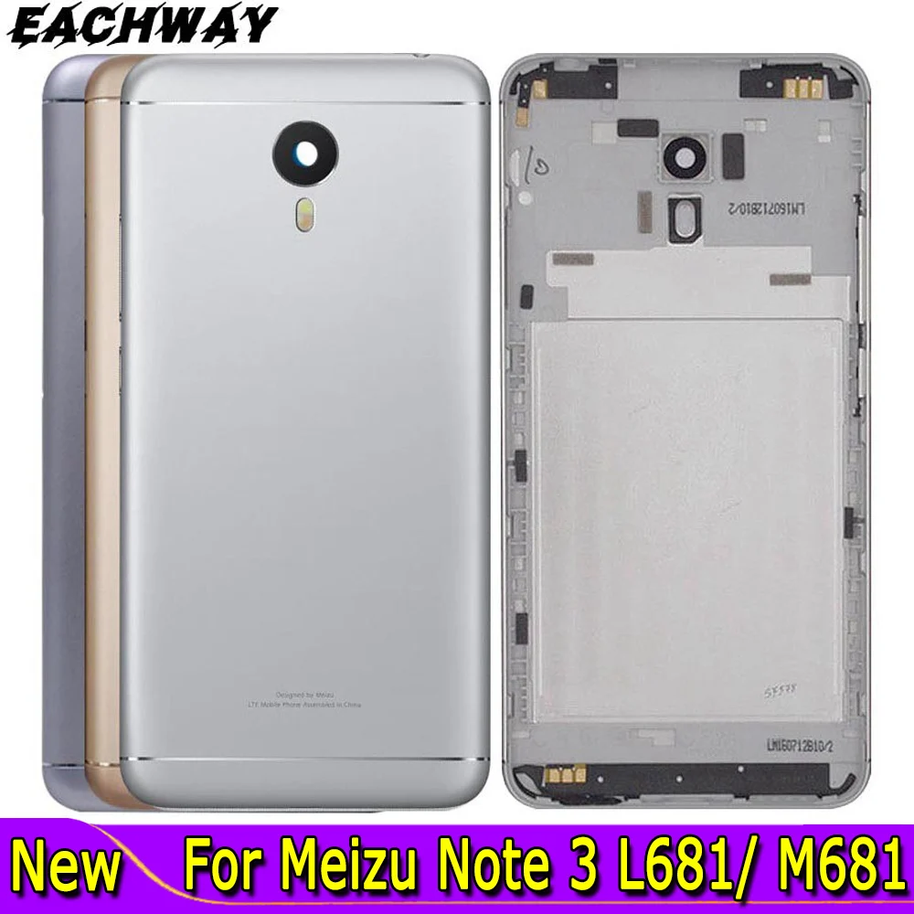 Novo para meizu note 3 l681h voltar caso capa da bateria meilan l681 m681 porta traseira ...