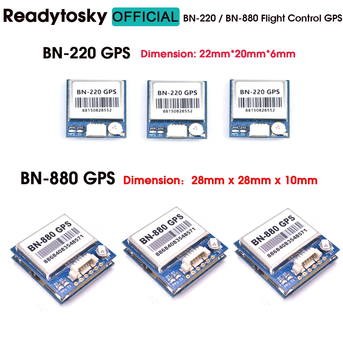 BN-220 BN220 / BN-880 BN880 Flight Control GPS Dual Module for MINI F3 ...