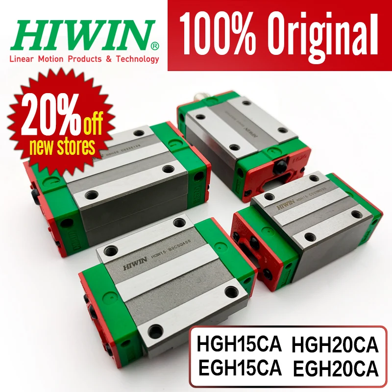 Genuine HIWIN Brand Linear Guides HGH15CA HGH20CA HGH25CA linear ...