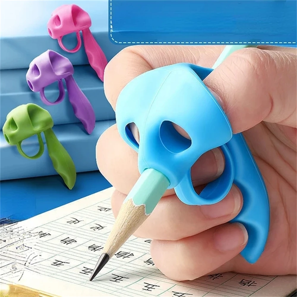 Children-s-5-Fingers-Silicone-Pencil-Pen-Holder-Children-Writing ...