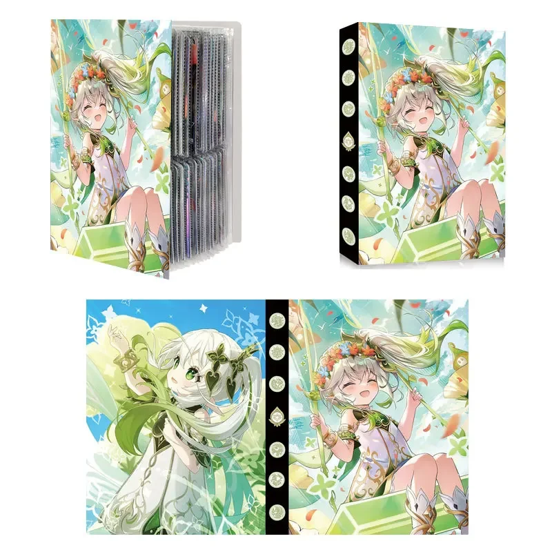 Genshin Impact 240 Pcs Cards Album Binder Book Map Letter Holder Binder ...