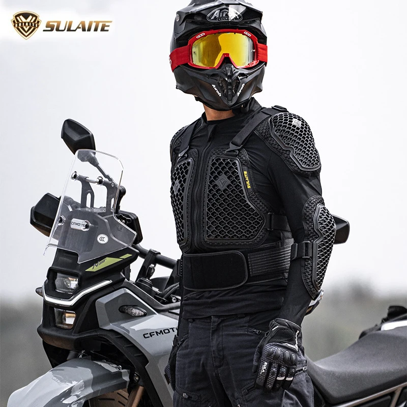 SULAITE Motorcycle Jacket Honeycomb Full Body Armor Protection Jackets ...