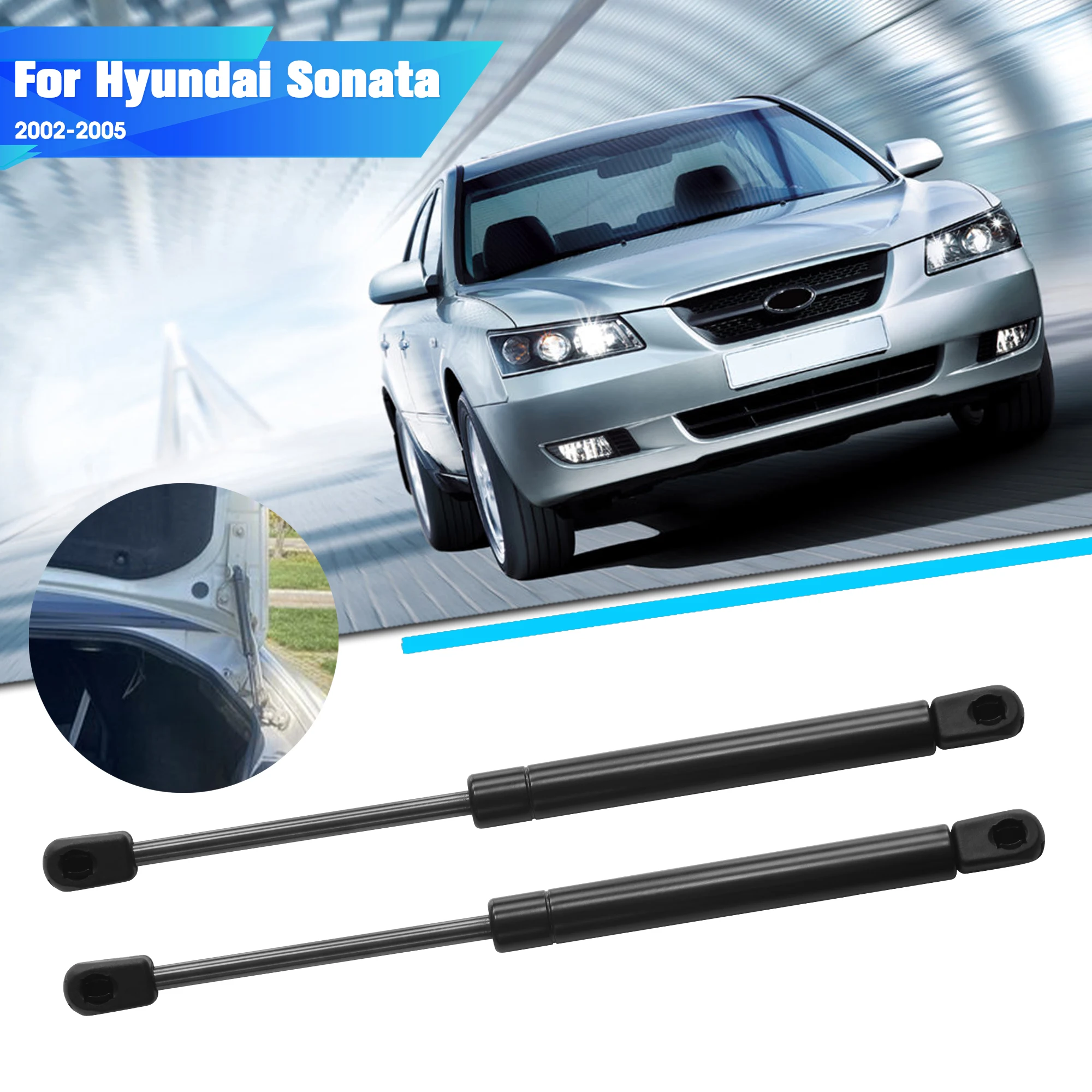 2 Pcs For Hyundai Sonata 2002-2005 Rear Car Trunk Tail Gate Tailgate ...