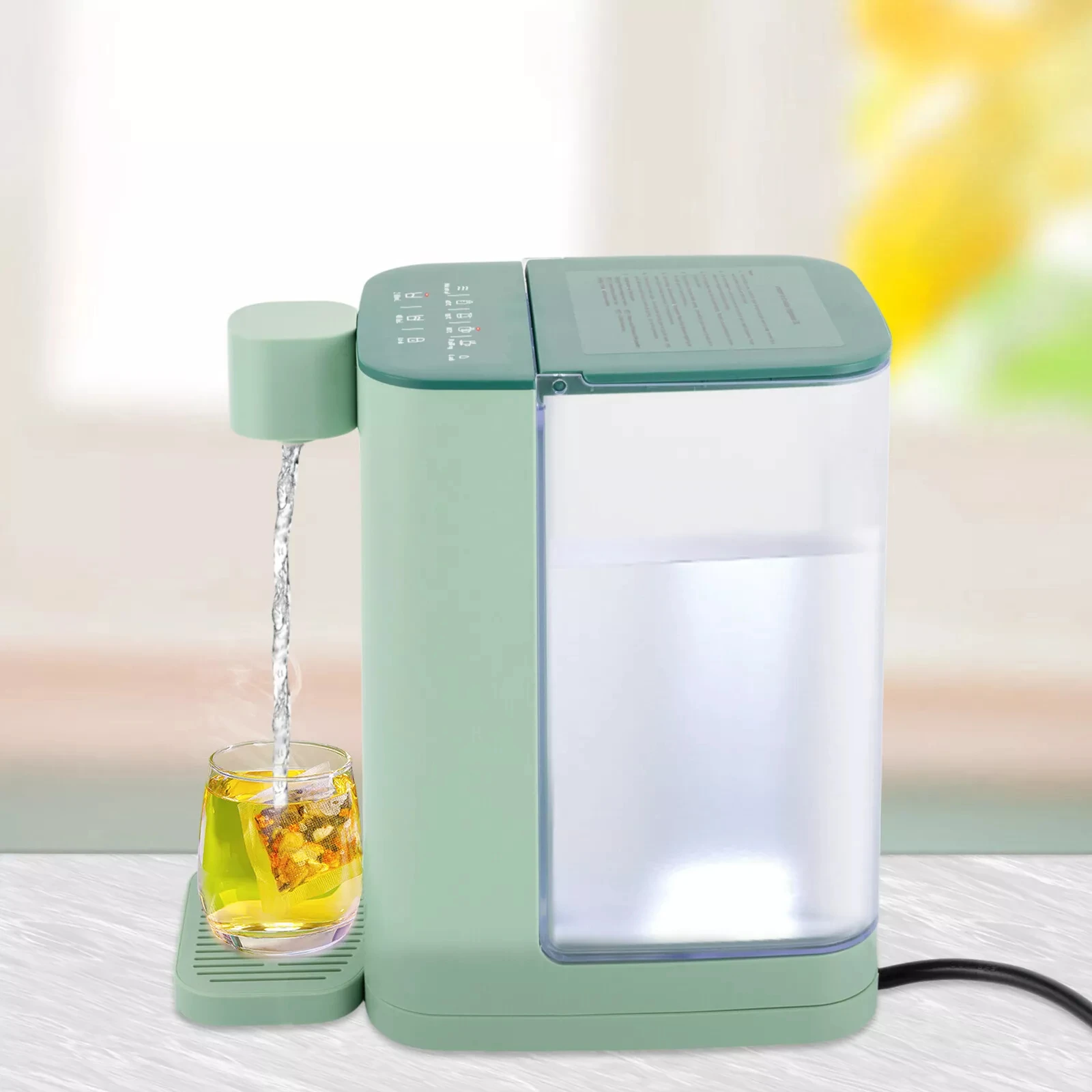 3L Electric Instant Hot Water Dispenser - 1600W Temperature Control ...