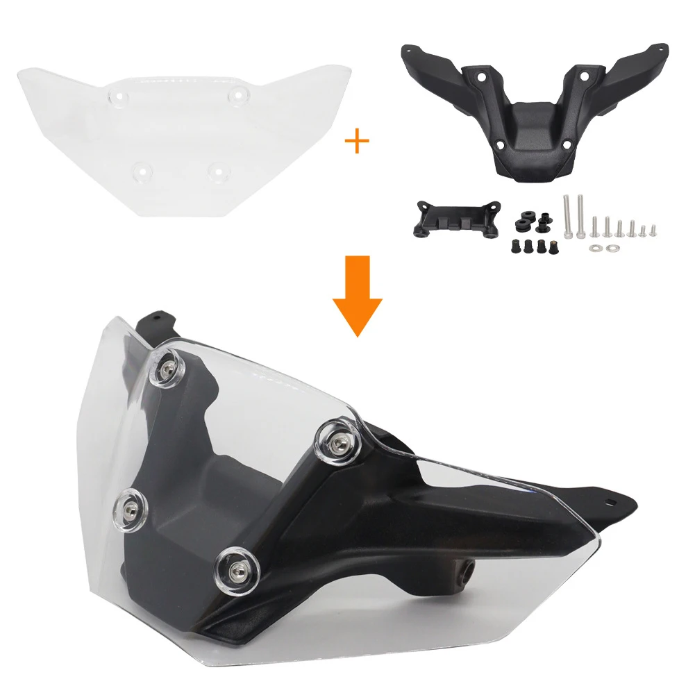 Windscreen-Windshield-Mount-Brackets-Kit-Motorcycle-Windshield-Mounting ...