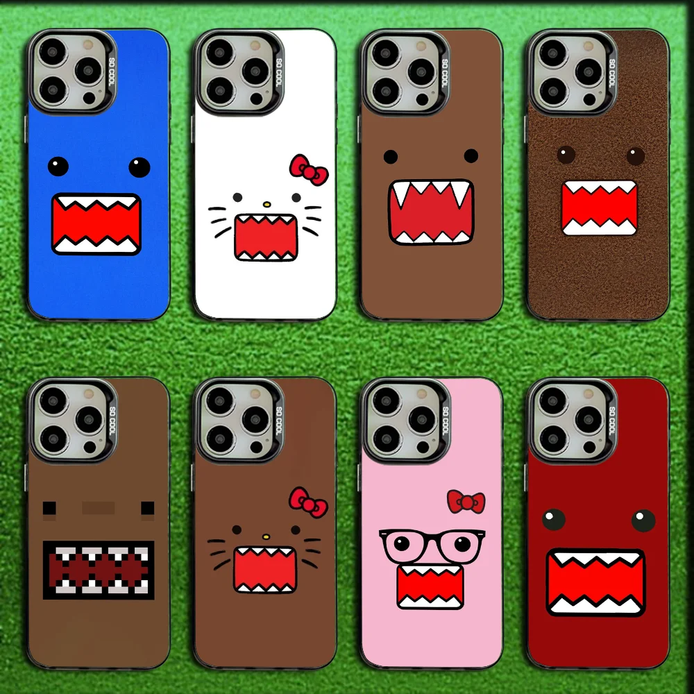 Cute Domo-kun Phone Case For iPhone 16,15,14,13,12,11,Mini,Pro,MAX Gray ...