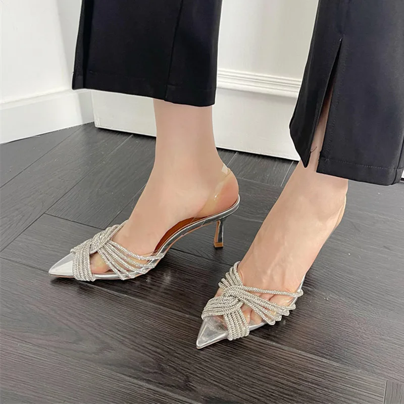 2024-Summer-New-Pointed-Sandals-for-Women-Shoes-Classic-Sexy-Crystal ...