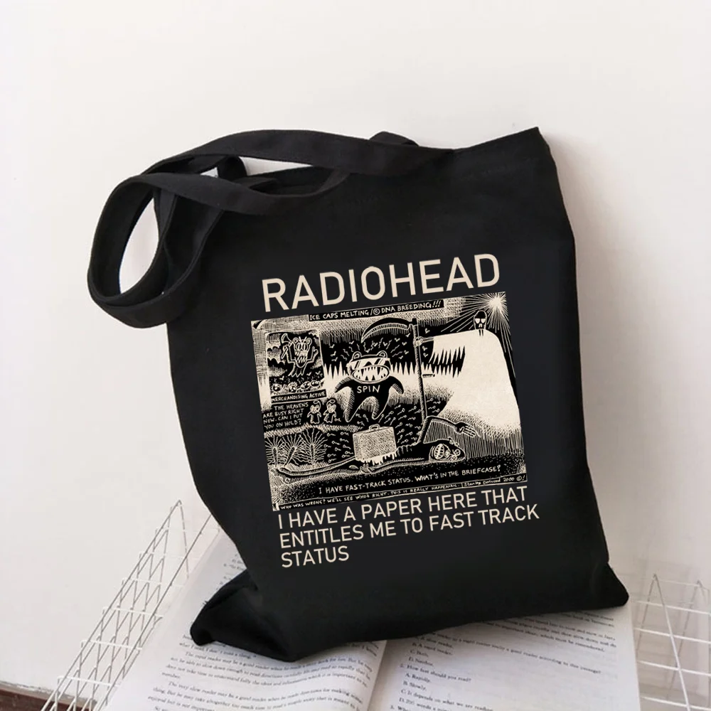 Radiohead Shopping Bag Bolsa Jute Bag Eco Reusable Tote Bag Sac Cabas ...