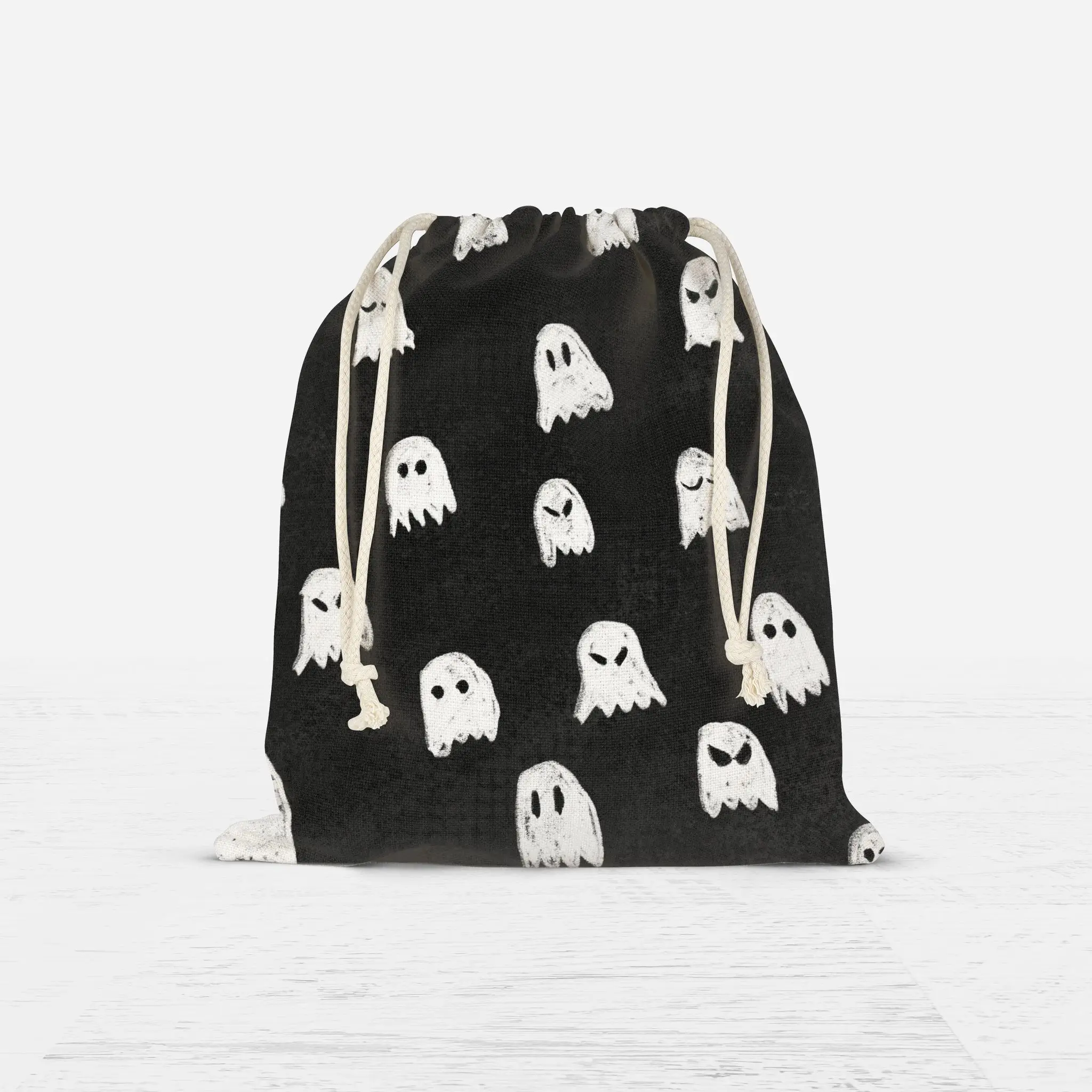 VIKAMA 10pcs Halloween Theme Spooky Pattern Drawstring Gift Bag ...