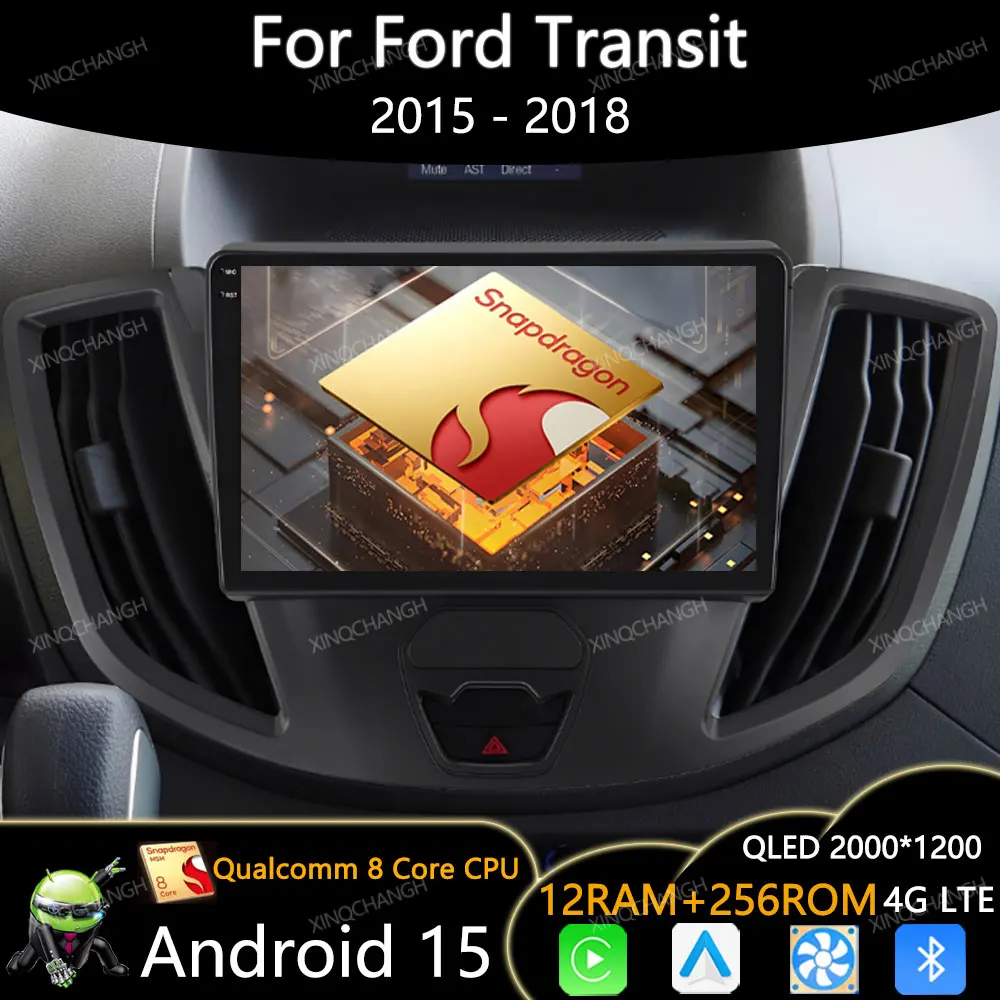 Android 15 Car Radio For Ford Transit 2015 2016 2017 2018 Multimedia ...