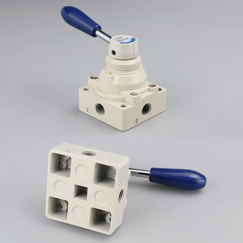 Pneumatic Three-Way Four-Way Hand-Operated Rotary Valve Hv-02/03 Manual ...