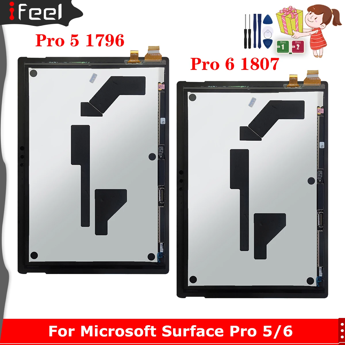 Recambio-de-pantalla-t-ctil-LCD-para-Microsoft-Surface-Pro-5-1796-Pro-6 ...