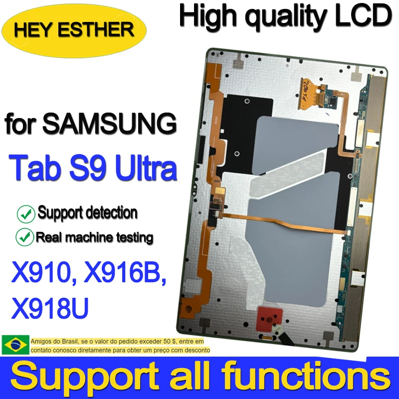 14.6'' Dynamic AMOLED 120hz For Samsung Tab S9 Ultra SM-X910, SM-X916B ...