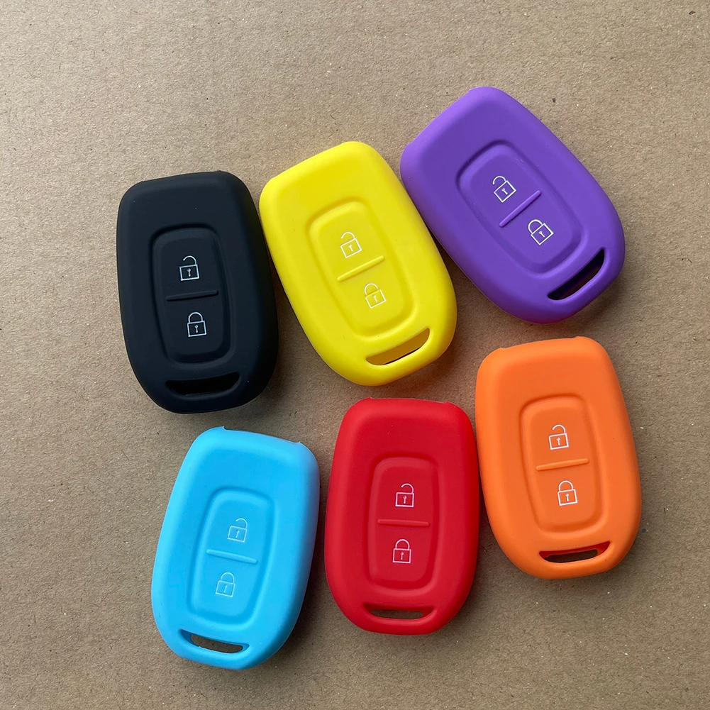 Silicone Car Key Cover FOB Case For Renault Duster dacia Scenic Master ...