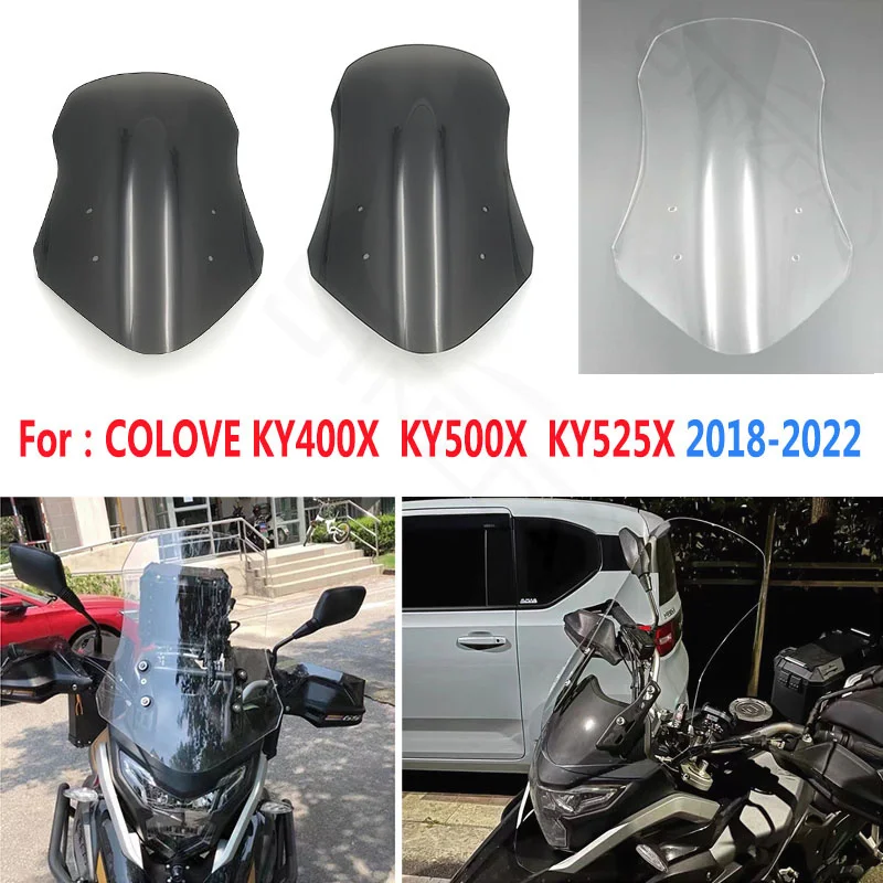 For-Colove-400X-500X-525X-KY500X-KY400X-KY525X-Motorcycle-Windscreens ...