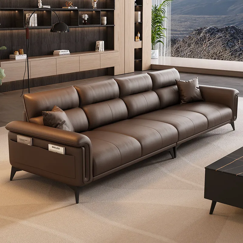 Modern luxury artificial leather office sofa single Double seater four ...
