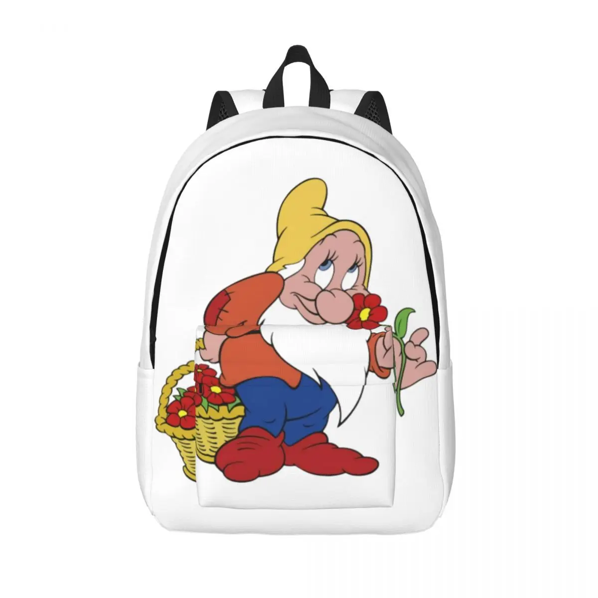 Custom Snow White And The Seven Dwarfs Canvas Backpacks for Women Men ...