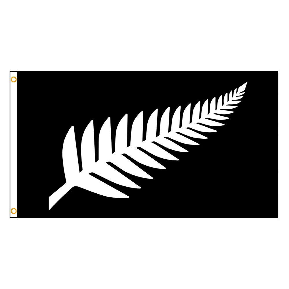 90X150CM-New-Zealand-Silver-Fern-Flag-3x5FT-Banner-Home-or-Outdoor-For ...
