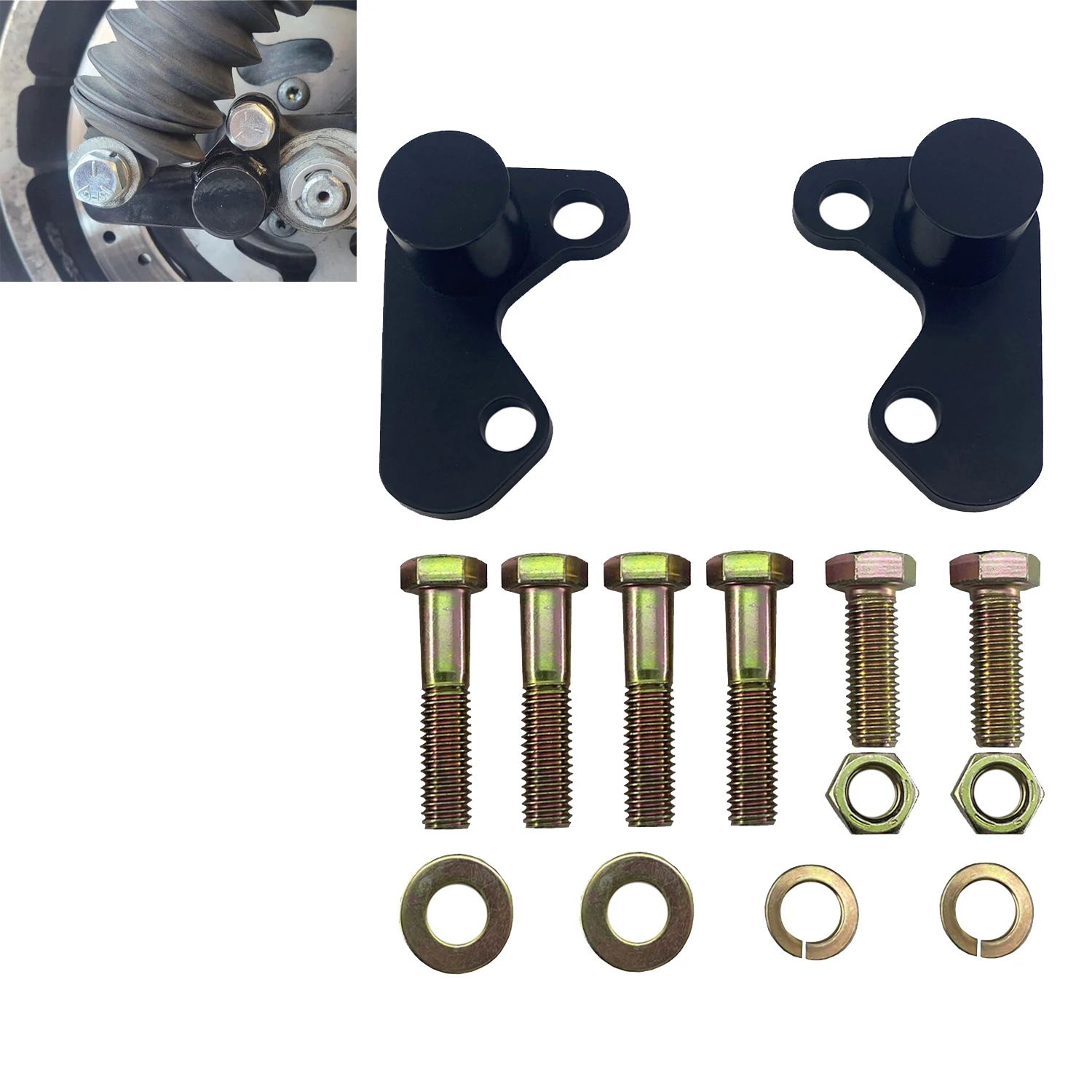 2-Rear-Shock-Lowering-Block-Kit-For-Harley-Touring-With-Coil-Shocks-Air ...