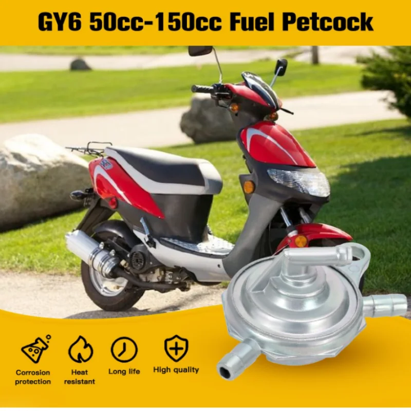 3 Way Fuel Valve Vacuum Fuel Petcock Motocycle Fuel Valve Scooter Fuel ...