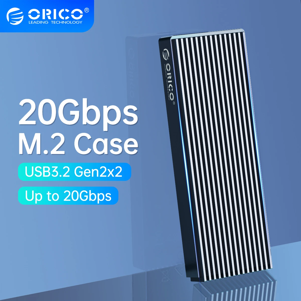 Orico Lsdt M.2 Nvme Ssd Case 20gbps Aluminum M.2 Nvme Ssd Enclosure Usb3.2 Gen2 X2 Type-c For M ...