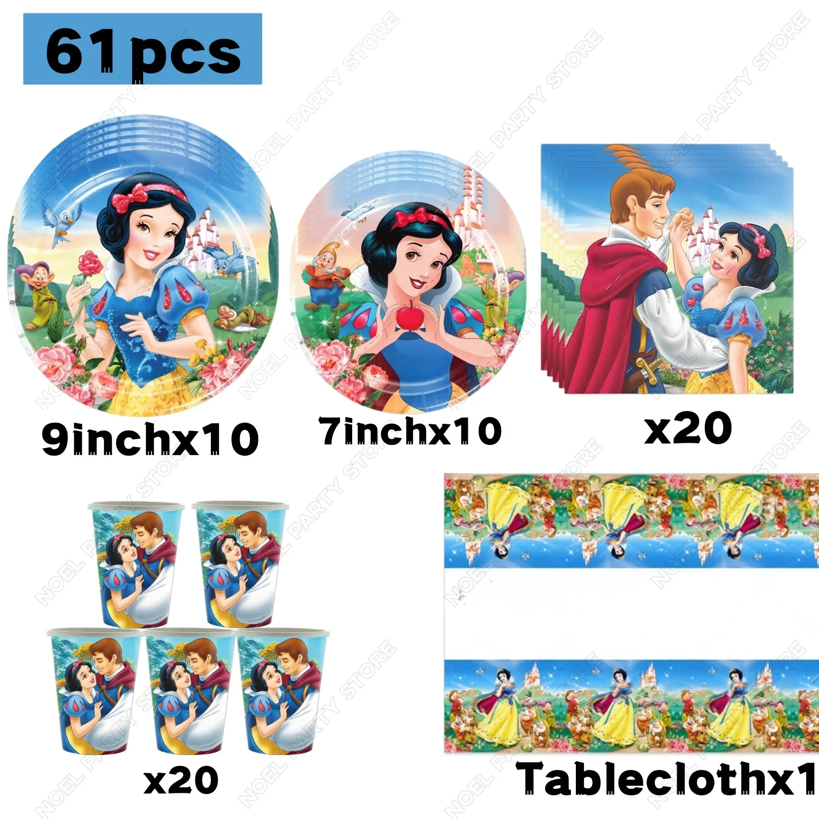 Snow White-themed Children's Birthday Party Decorations Fairy Tale ...