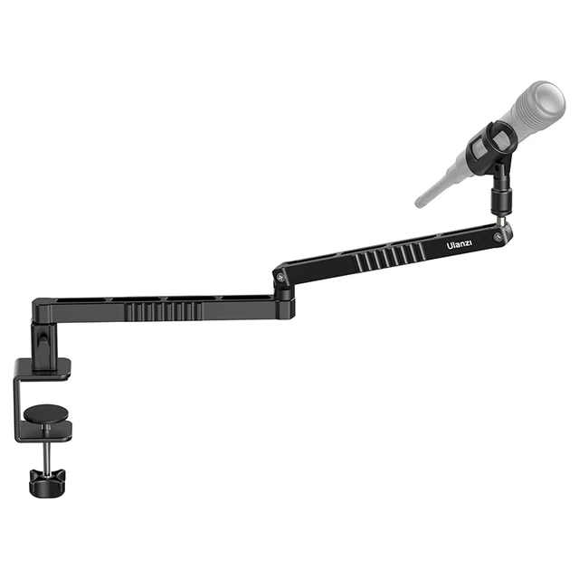 Upgrade ULANZI LS26 Low Profile Microphone Arm with Cable Channels Desk ...