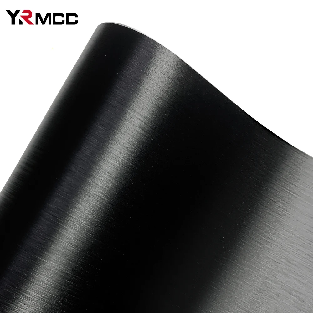 Black Car Sticker Brushed Vinyl Auto Tuning Film Waterproof Motorcycle ...
